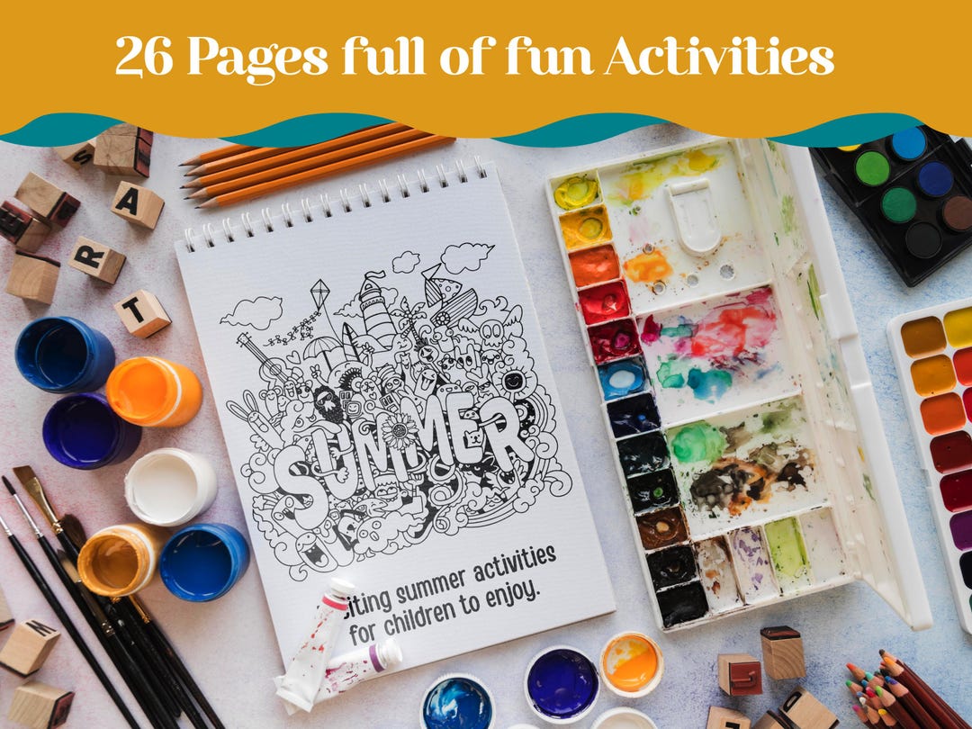 Summer Fun Pack: Printable Activities for Kids, Coloring, Word Search ...