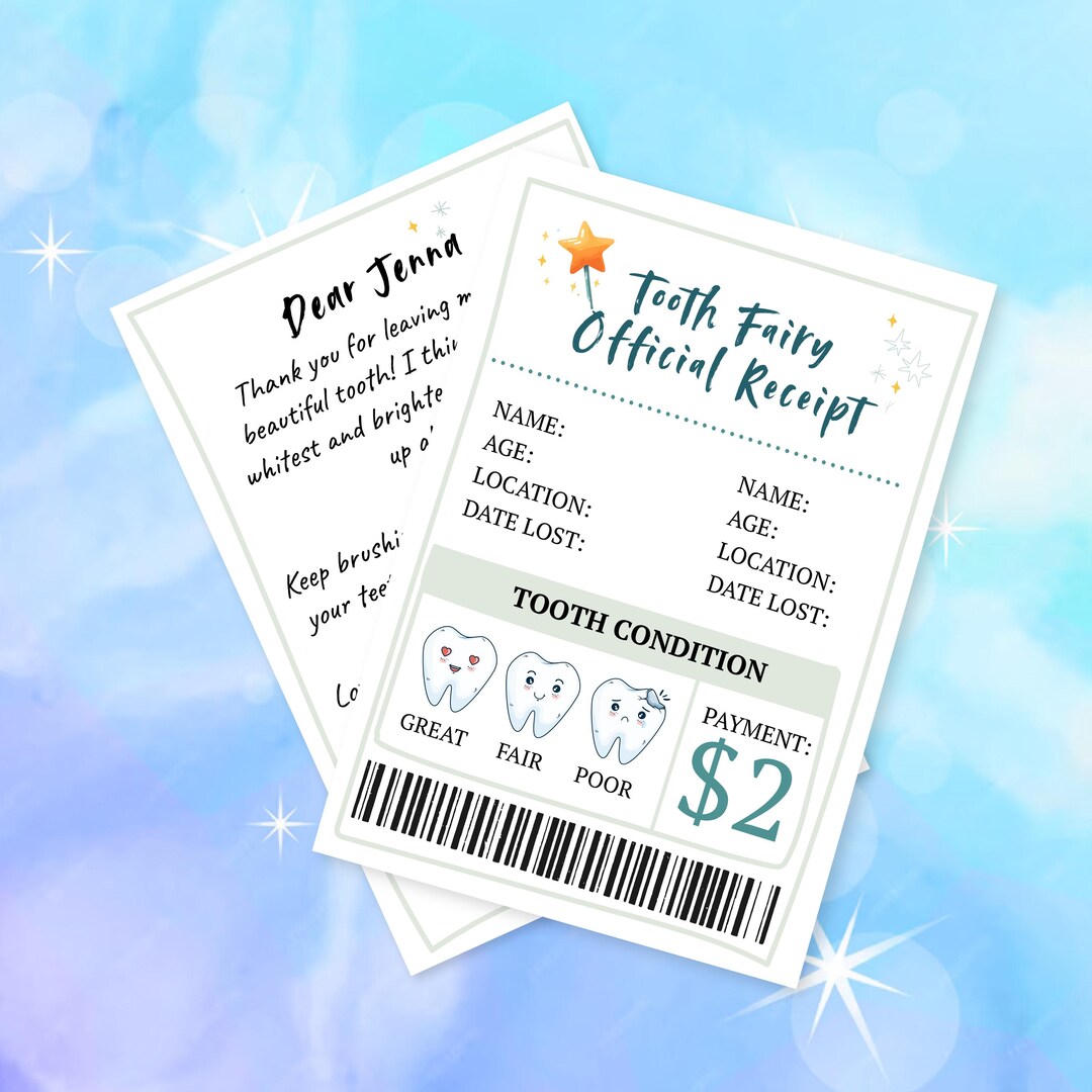 Girl Tooth Fairy Letter Editable | Tooth Fairy Certificate | Tooth ...