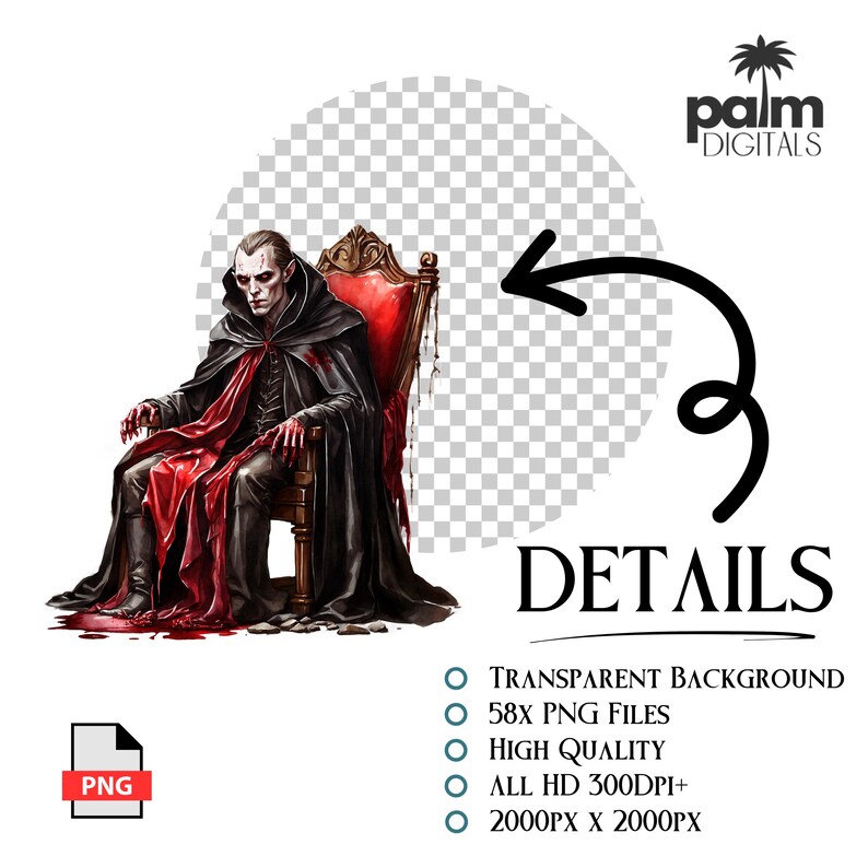 Vampires PNG Clipart Bundle • Gothic Halloween Vampire Scrapbook ...