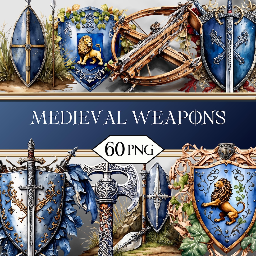 Medieval Weapons PNG Clipart Bundle • Castlecore Fantasy Scrapbook ...