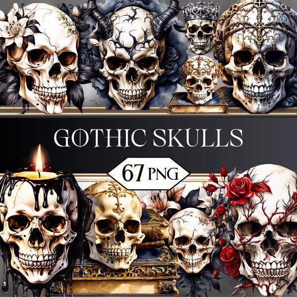 Gothic Skulls - Etsy UK