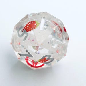 Strawberry Dice Liquid Core Dnd Dice Set, Sharp Edge D&D Dice Full Set ...