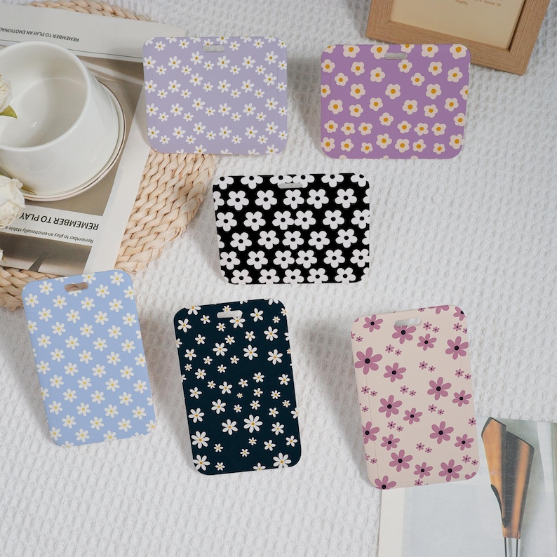 Floral Badge Holder,durable and Stylish ID Badge Case,school ID ...