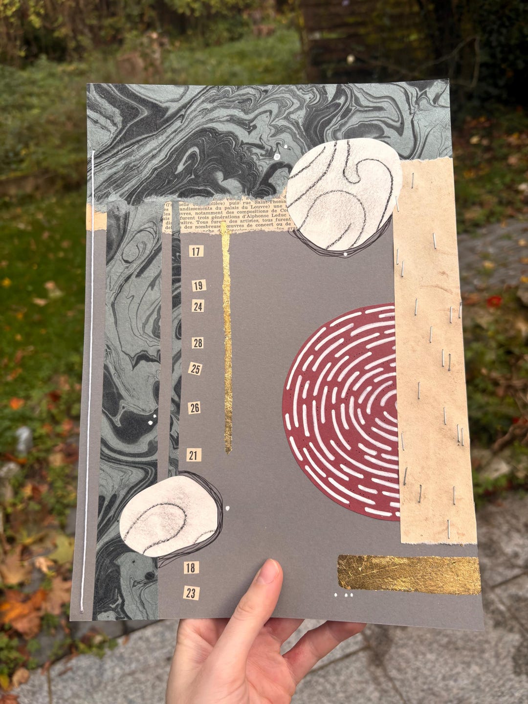 Handmade Collage "a Way Out the Path" - Etsy