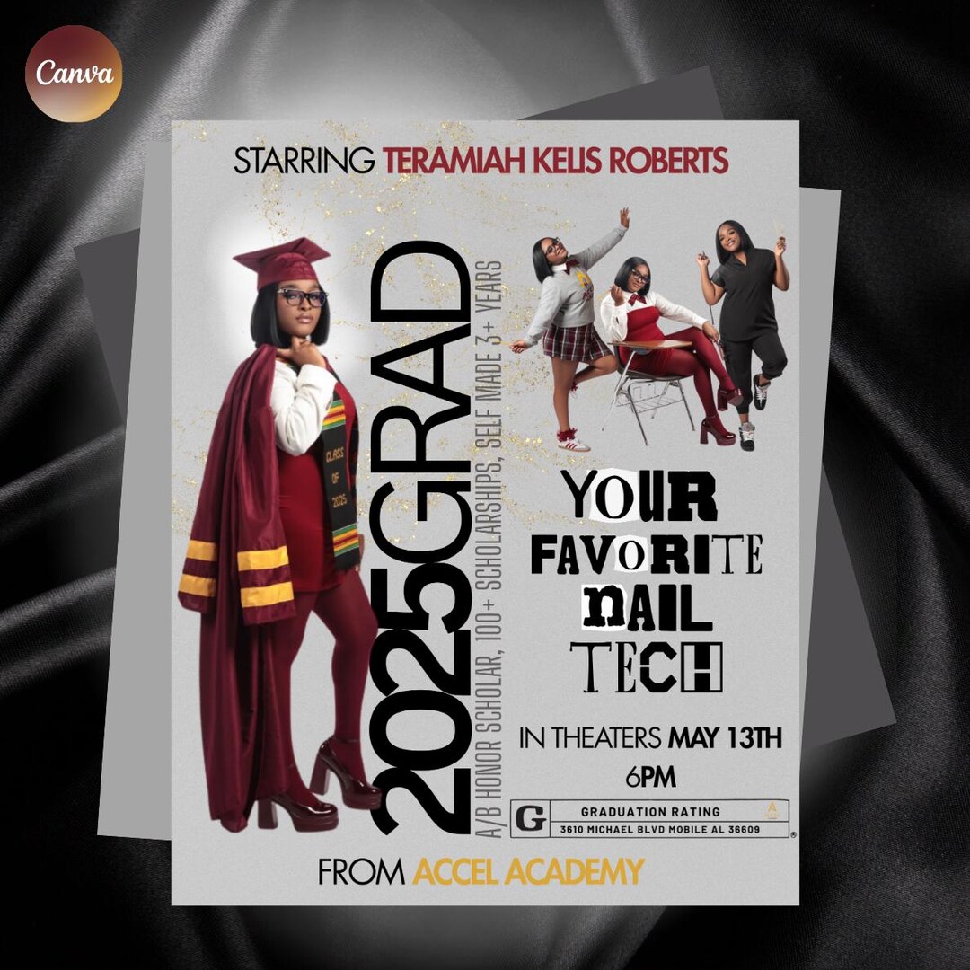 Graduation Customizable Template Mean Girl Graduate Invitation Burn ...