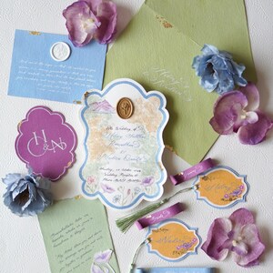 Ruby Package (wedding Calligraphy Keepsake) Vow Letters Wedding ...