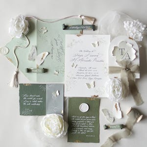 Ruby Package (wedding Calligraphy Keepsake) Vow Letters Wedding ...