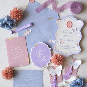 Ruby Package (wedding Calligraphy Keepsake) Vow Letters Wedding ...