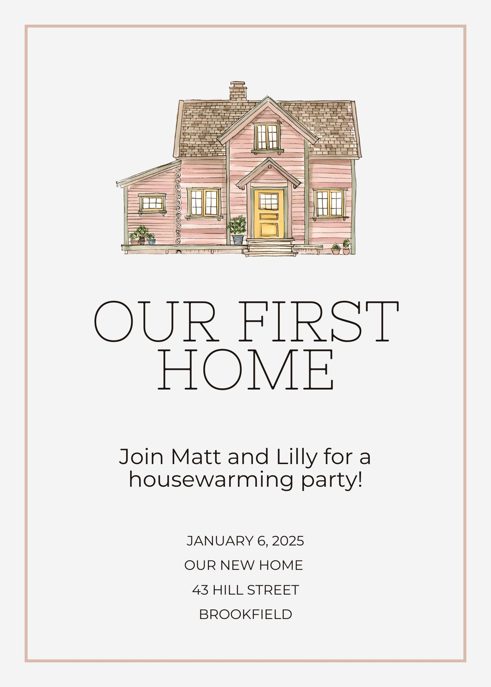 Editable House Warming Invitation, House Warming Party, Modern ...