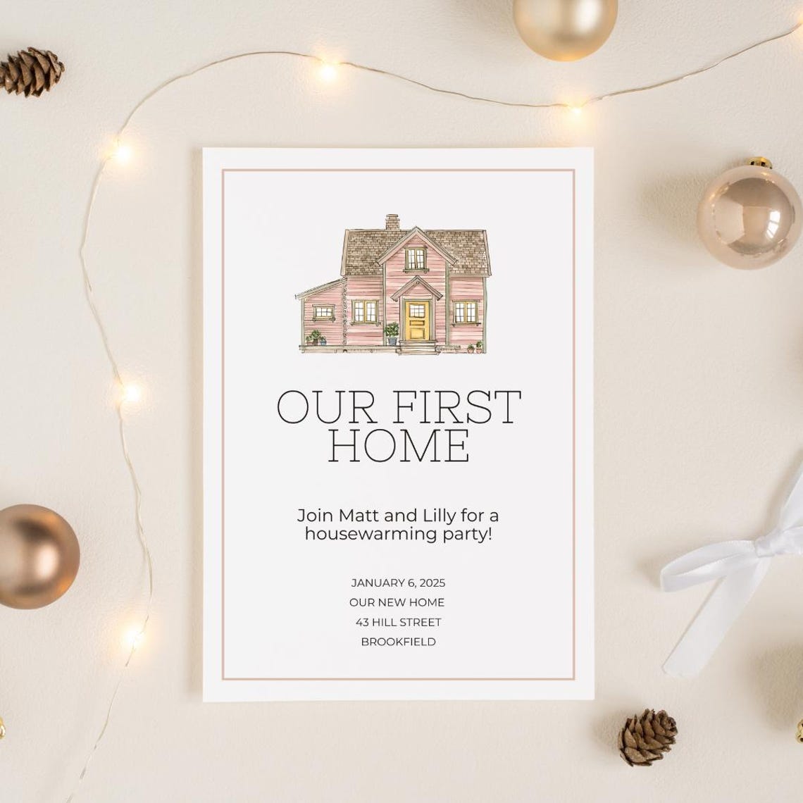 Editable House Warming Invitation, House Warming Party, Modern ...