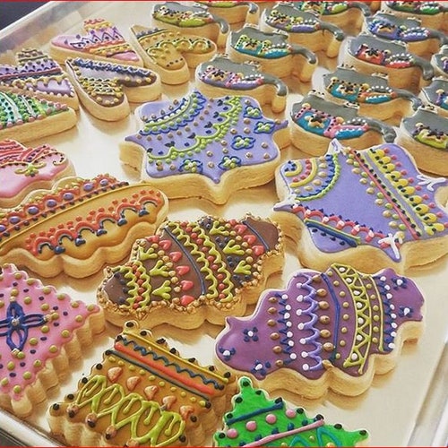 Custom Paisley Lace Sugar Cookies set of Six - Etsy