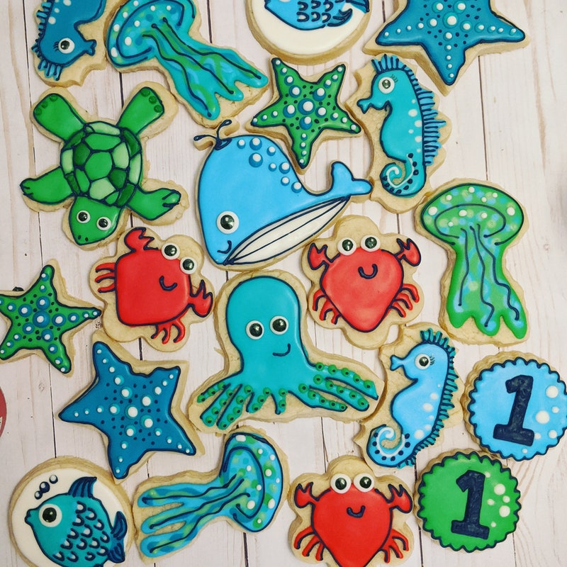 Ocean Cookies - Etsy