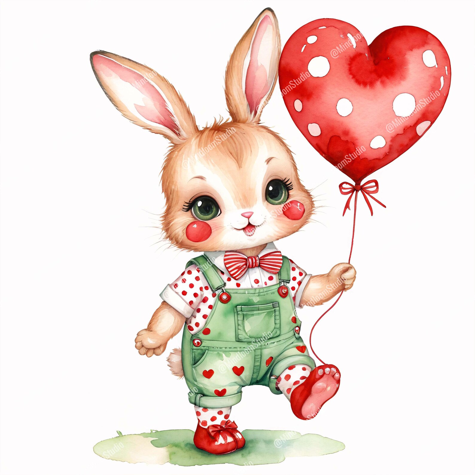 Cute Animals Valentines Clipart, Kids Valentine, Whimsical Valentine’s ...