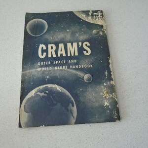 1960s Cram's Outer Space and World Globe Handbook With Quiz 1962 Space ...