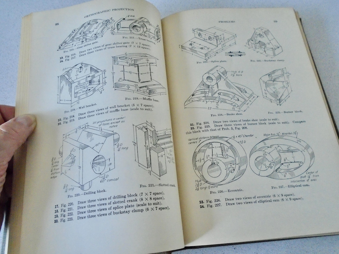 1935 Engineering Drawing for Students and Draftsmen Technical Drawing ...