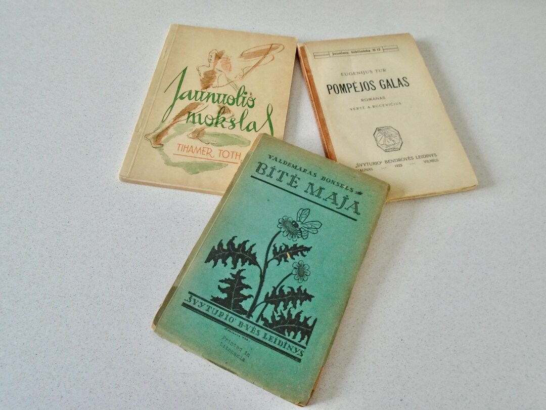 3 Books in Lithuanian Bite Maja Maya the Bee, Pompejos Galas the End of ...