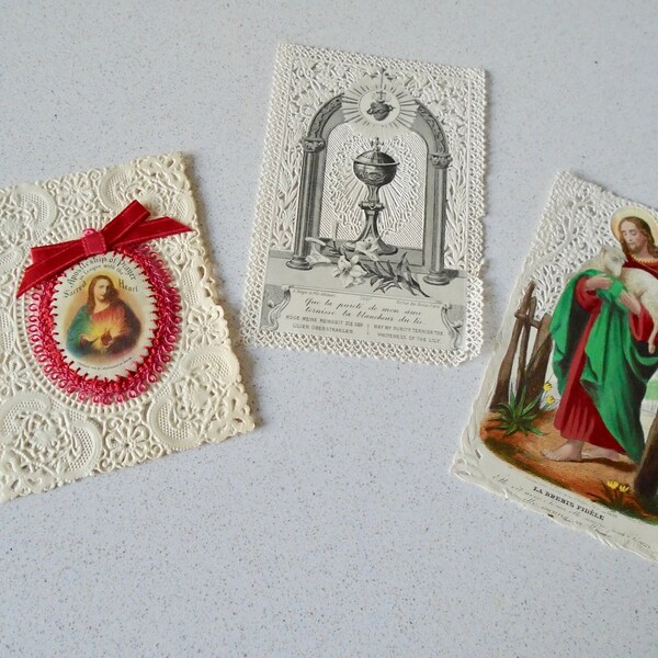 Lace Holy Card - Etsy