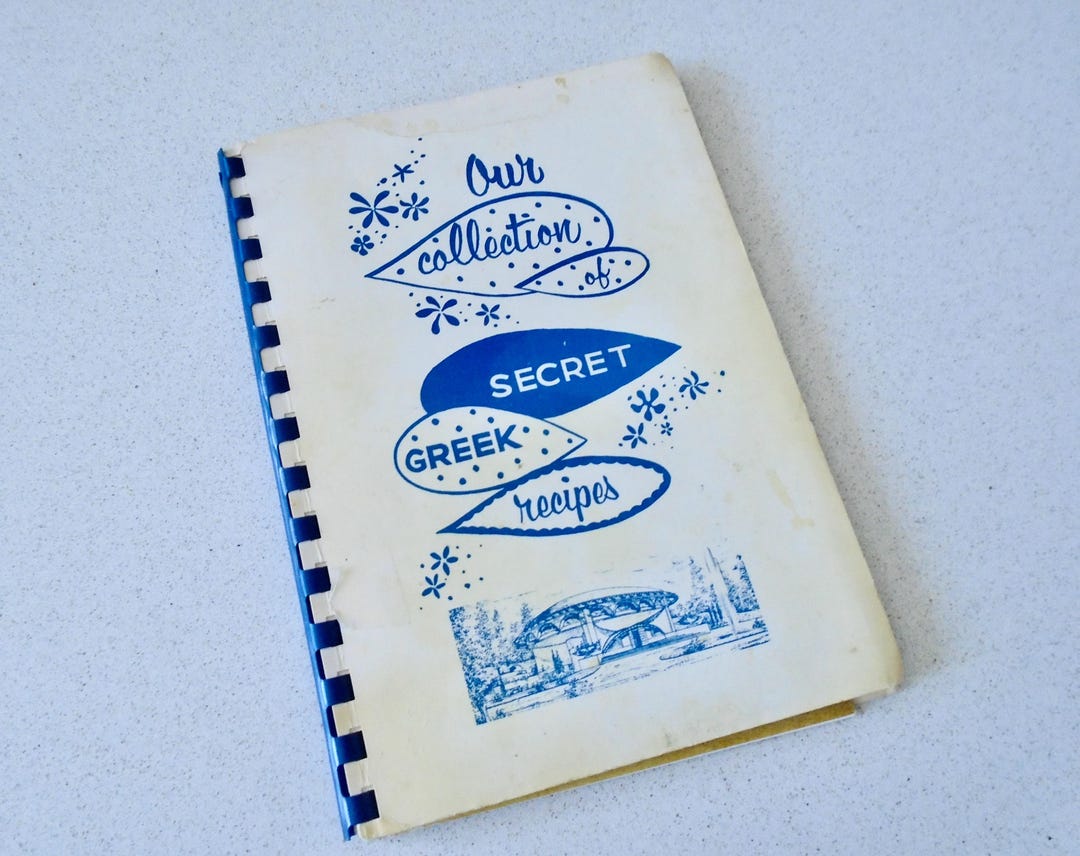 1968 Greek Cookbook Annunciation Greek Orthodox Church Designed by ...