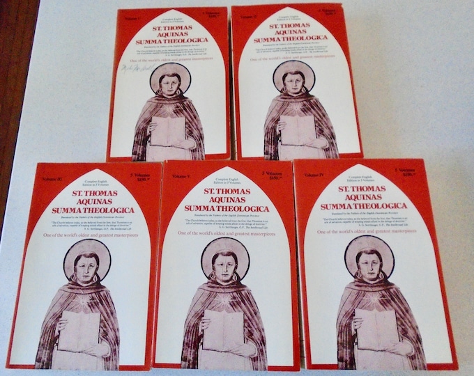 St. Thomas Aquinas Summa Theological Complete English Edition in Five ...