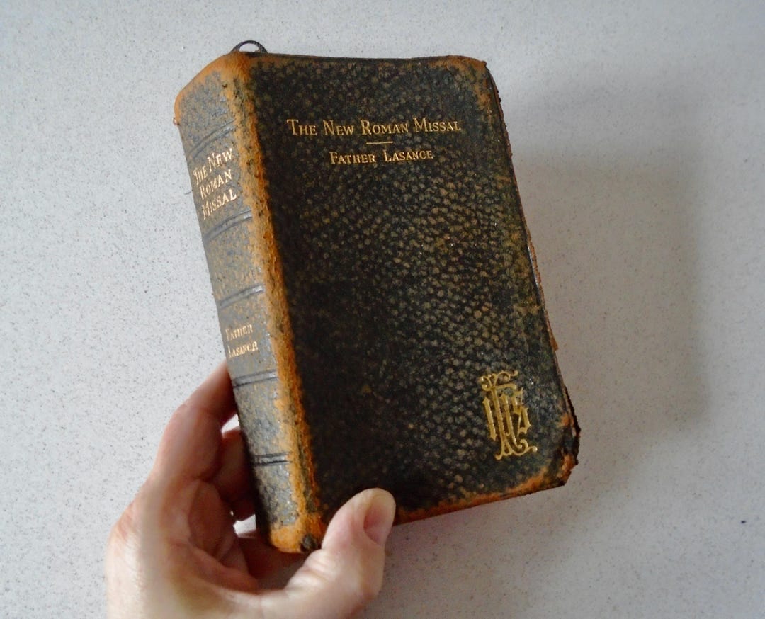 1950 the New Roman Missal in Latin and English by Rev. F X Lasance ...