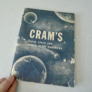 1960s Cram's Outer Space and World Globe Handbook With Quiz 1962 Space ...