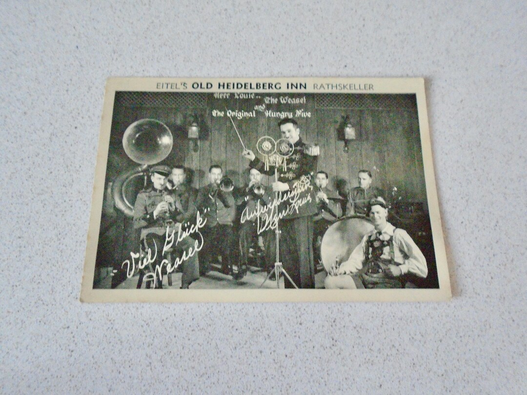 1935 Herr Louie the Weasel and the Original Hungry Five Postcard Eitel ...