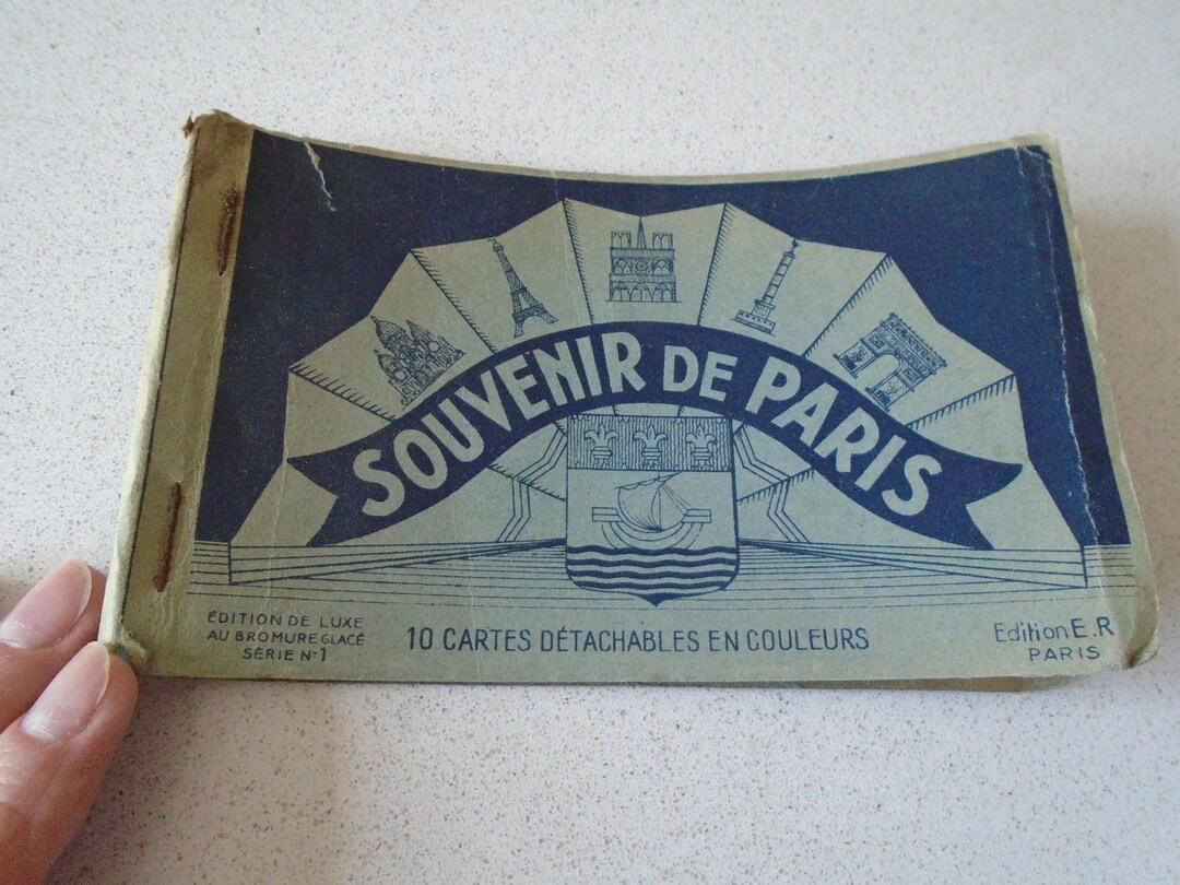 10 Vintage PARIS Postcards in Booklet Color Edition ER France - Etsy 10 Vintage PARIS Postcards in Booklet Color Edition ER France - Etsy