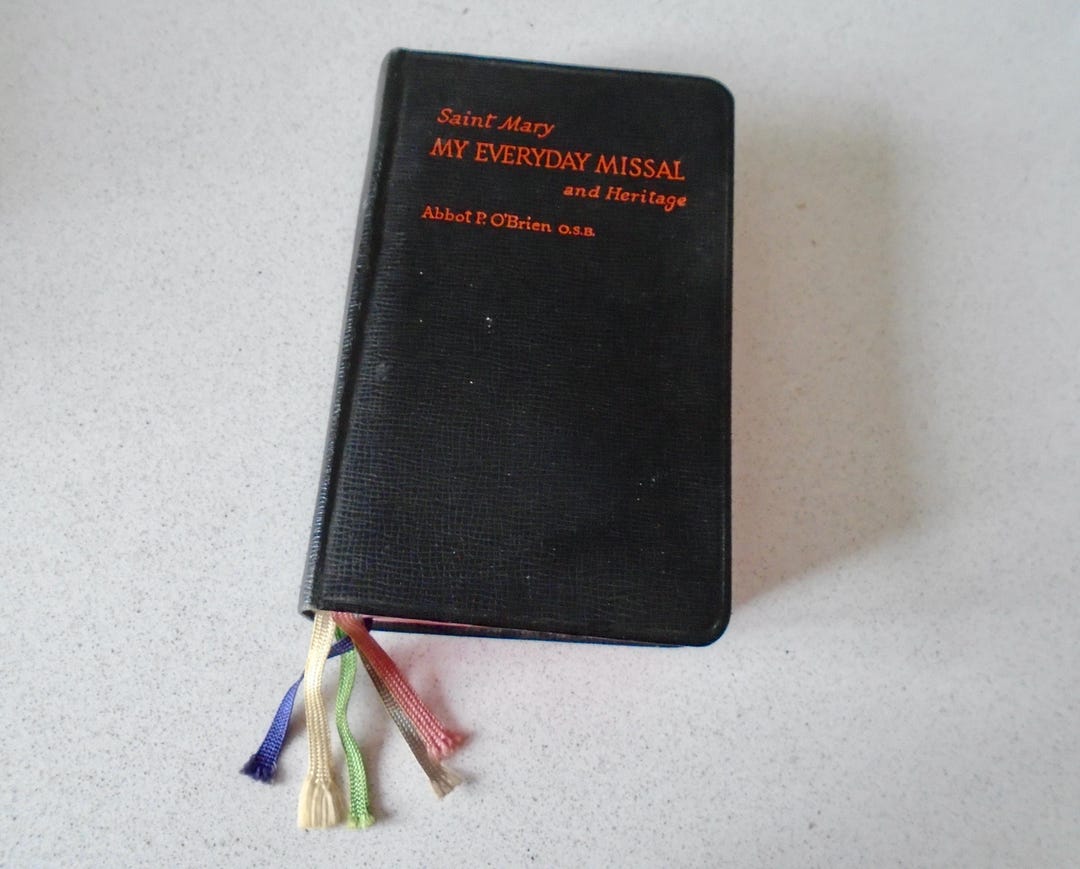 1955 Saint Mary My Every Day Missal and Heritage Benziger Brothers ...