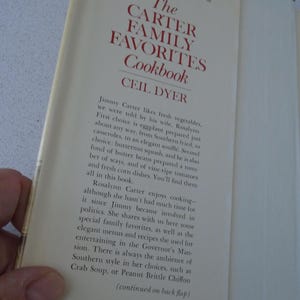 Jimmy Carter the Carter Family Favorites Cookbook by Ceil Dyer 1977 ...