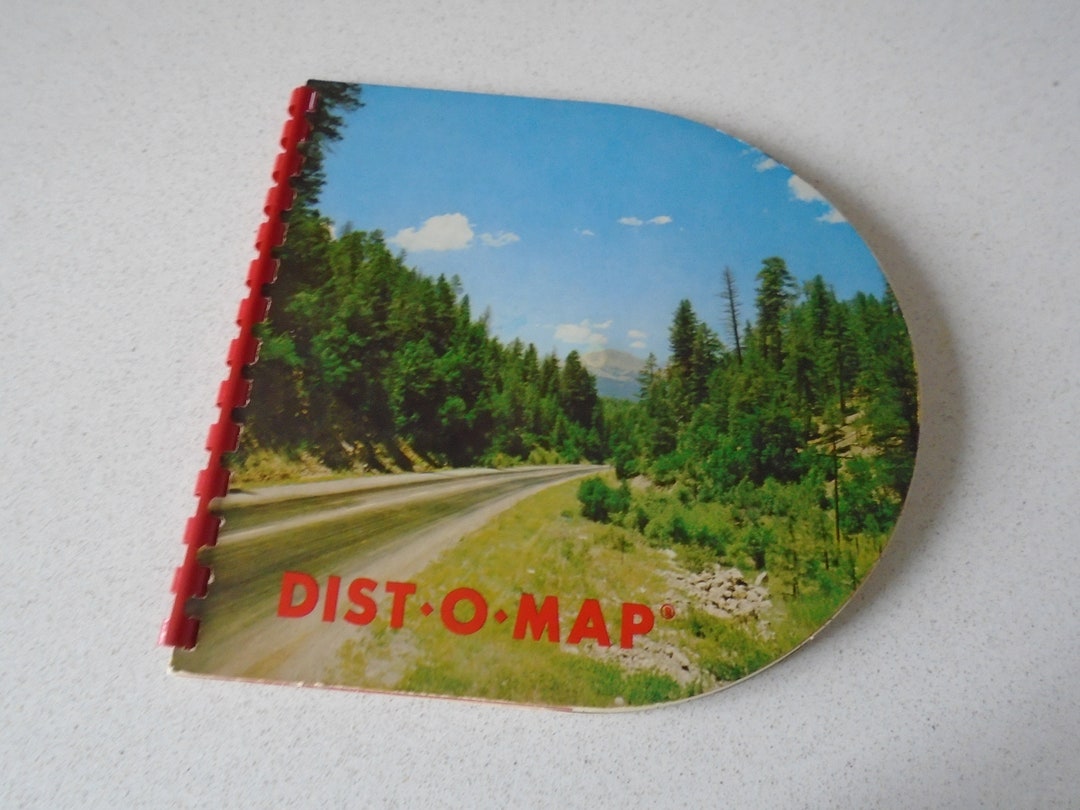 1964 Vintage Dist-o-map Dial A Wheel Primary Highway System USA Routes ...