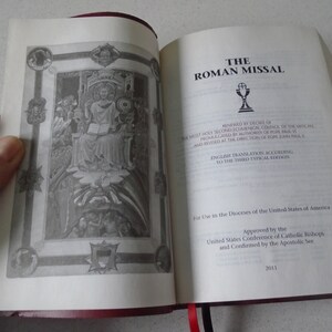 The Roman Missal Approved by the United States Conference of Catholic ...