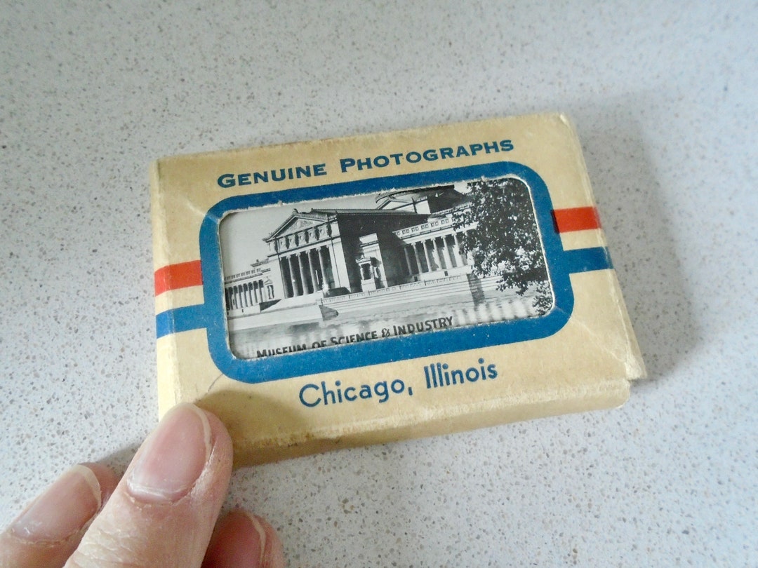Chicago Illinois Miniature Postcard Packet Grogan Photo Company Genuine ...