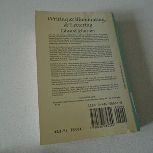 Writing and Illuminating and Lettering Edward Johnston 242 ...