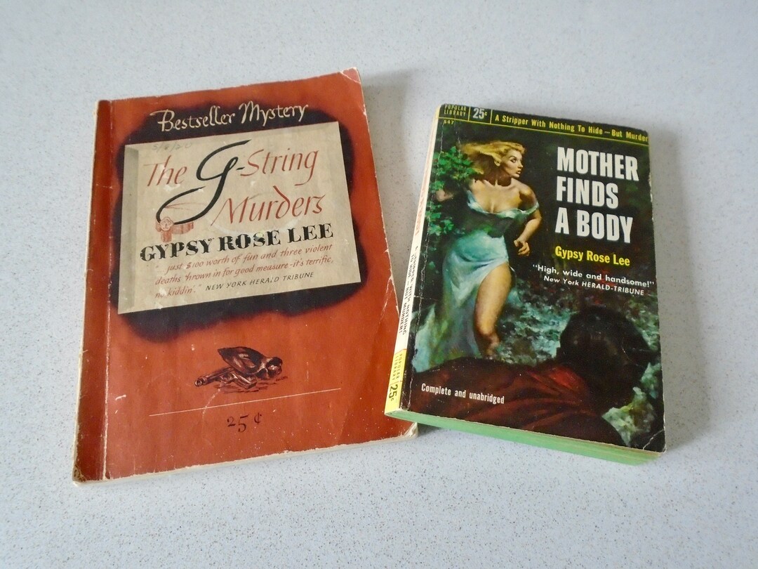 2 by Gypsy Rose Lee 1953 Mother Finds a Body Spicy Pulp Cover GGA ...