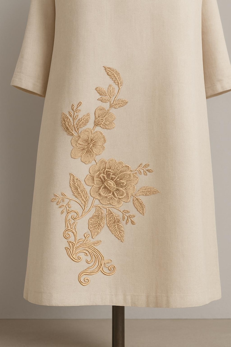 Motif de broderie florale élégant | Motif de broderie machine rose ...