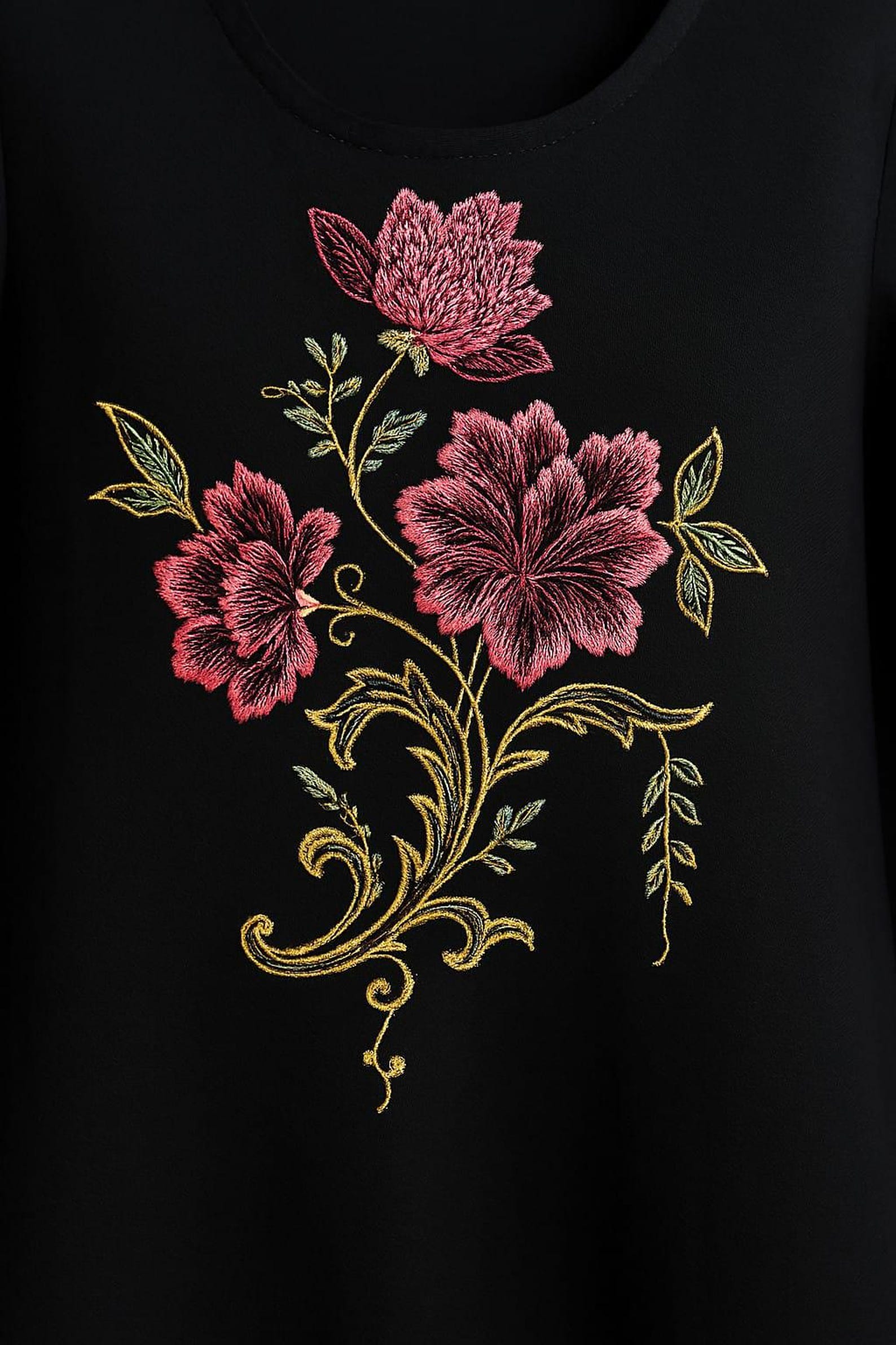 Bold Pink Embroidery Design| Machine Embroidery Design| Instant DST ...