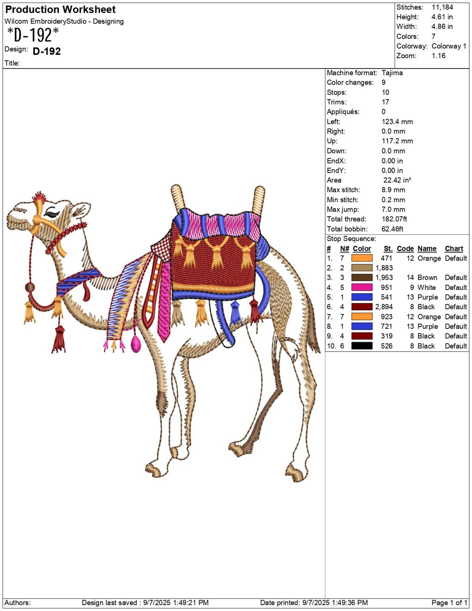 Camel Embroidery Design, Desert Animal Machine Embroidery File, Instant ...