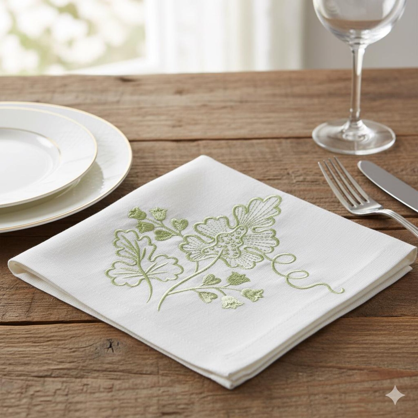 Elegant Single Color Floral Machine Embroidery Design - Vine & Bell ...
