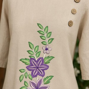 Purple Floral Embroidery Design – Instant Download | 2.73"x6.55" (69 ...