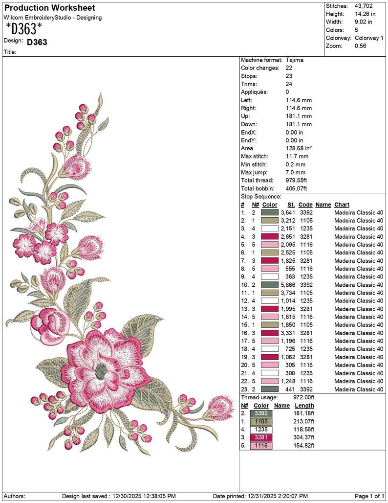 Floral Corner Machine Embroidery Design | Elegant Flower Embroidery ...
