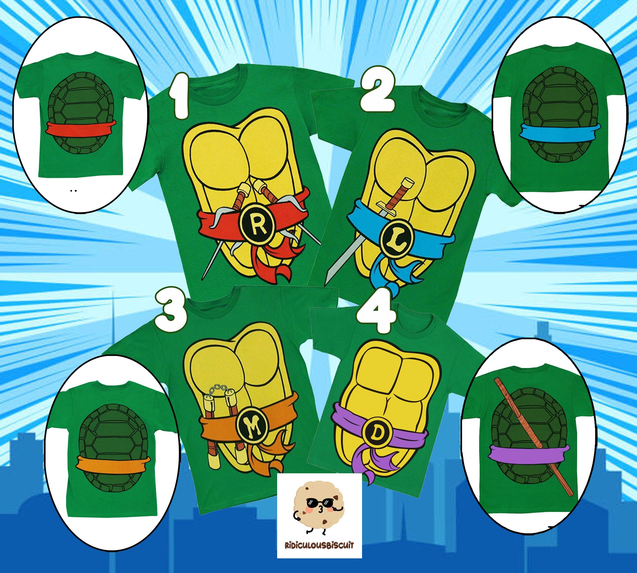 Ninja Turtle Front Shell