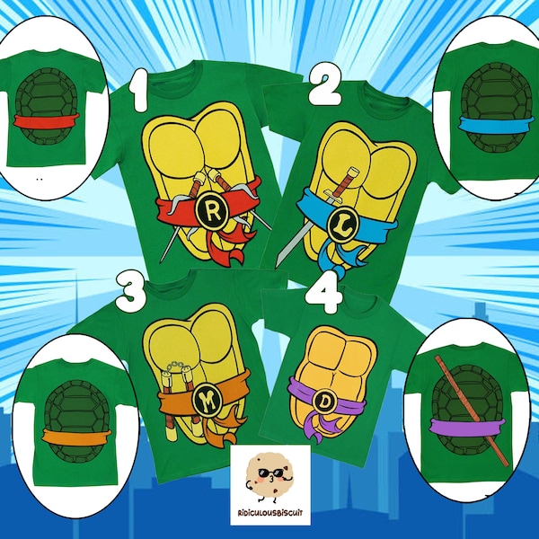 Ninja Turtle Family Costume - Etsy