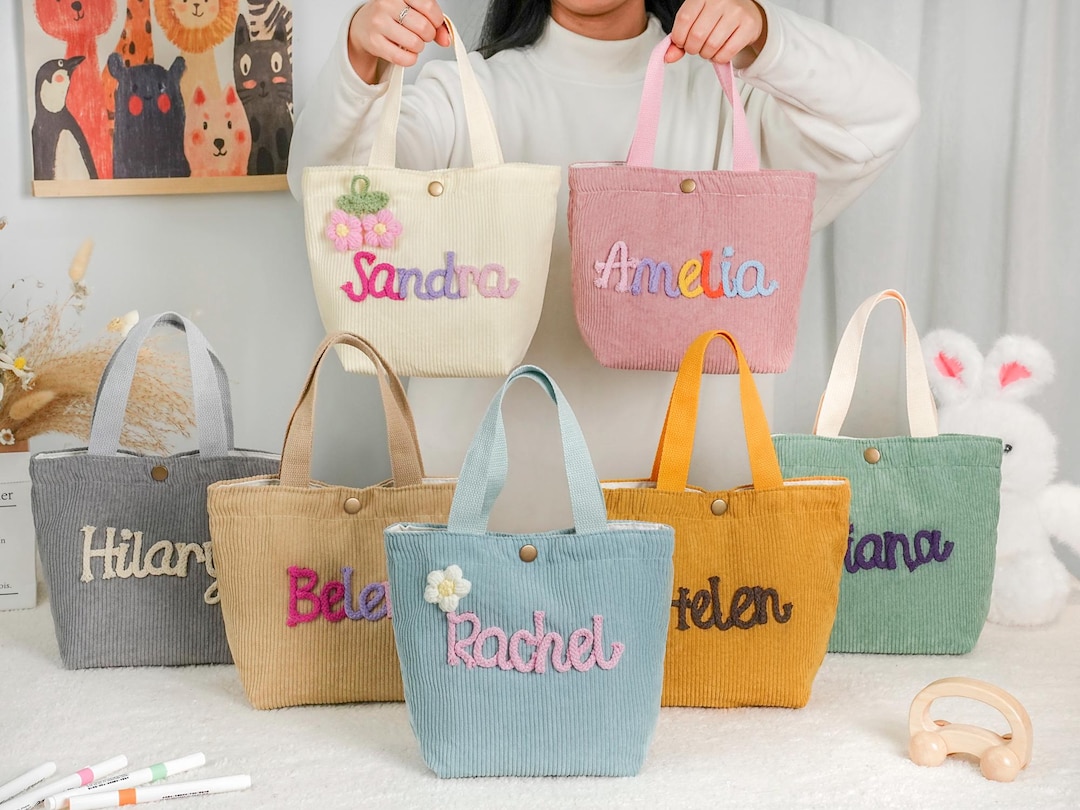 Custom Name Tote Handbag,personalized Name Tote Handbag,custom Children ...