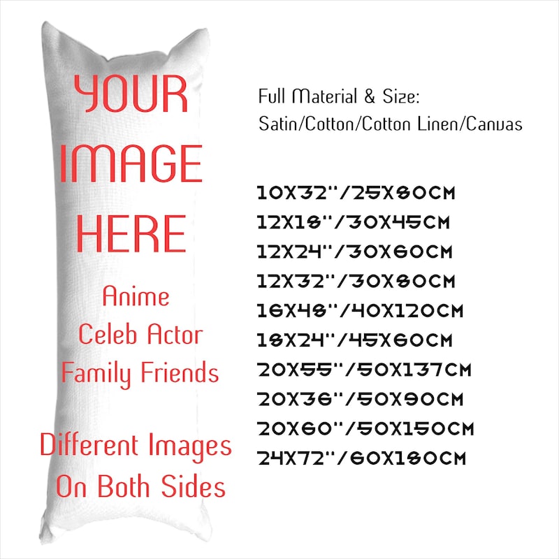 Custom Body Pillow - Etsy
