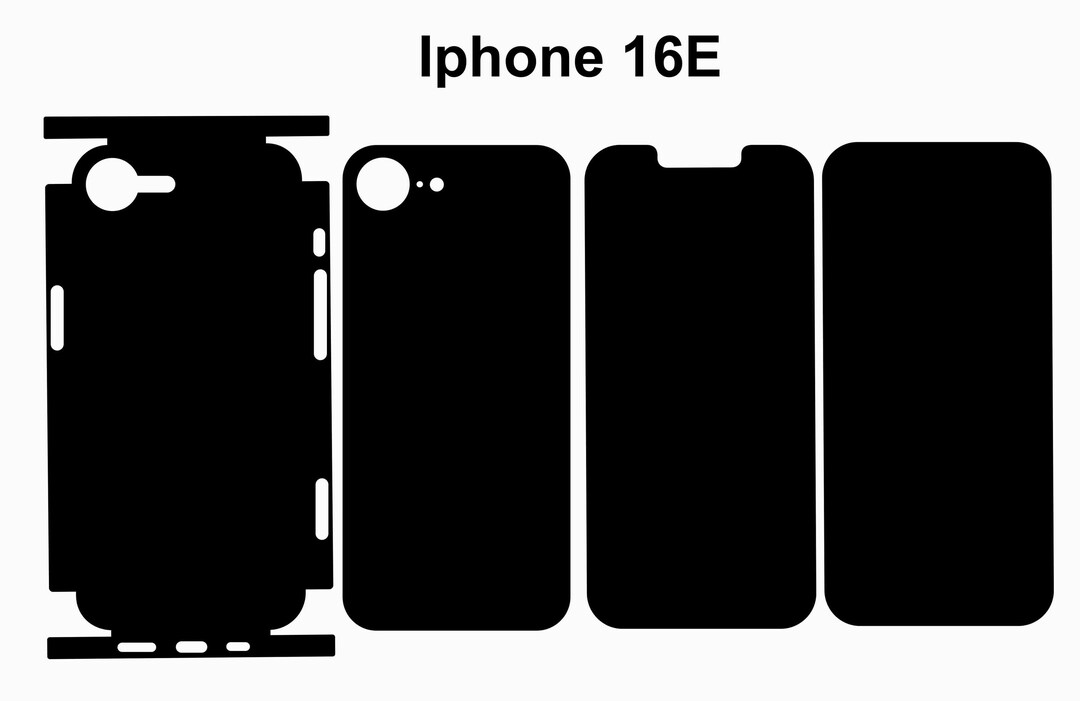 IPhone 16e Skin Vector Template File Skin Die Cut Layout Vector Svg - Etsy