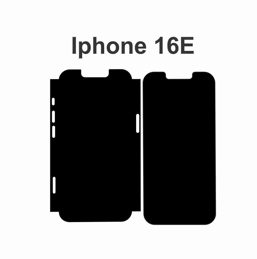 IPhone 16e Skin Vector Template | SVG Die Cut Layout for Custom Skins ...