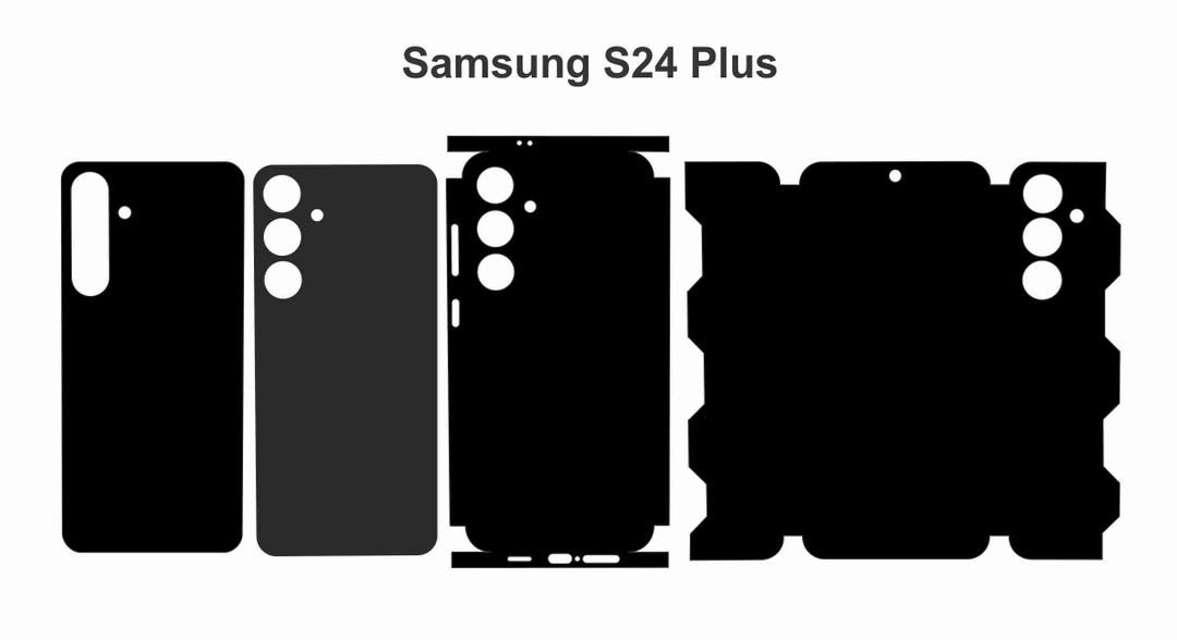 Samsung Galaxy S24 Plus Skin Template Files | Vector Die Cut Layout SVG ...