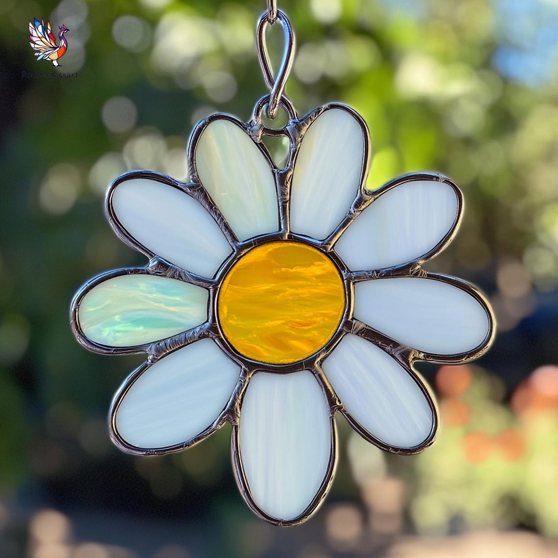 Digital Download Stained Glass Daisy Pattern, Stained Glass Pattern ...