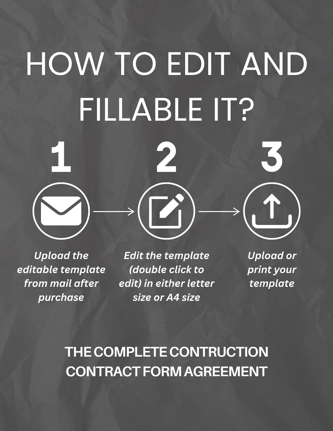 Construction Contract | Agreement Template | Editable & Fillable ...