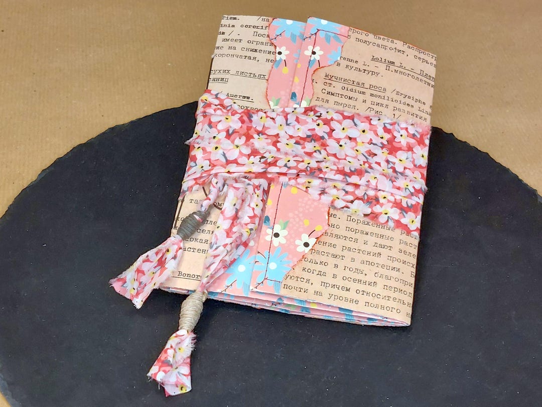 Flip Flop Notebook, Fold Out Writing Journal With Pockets, Dual A6 ...